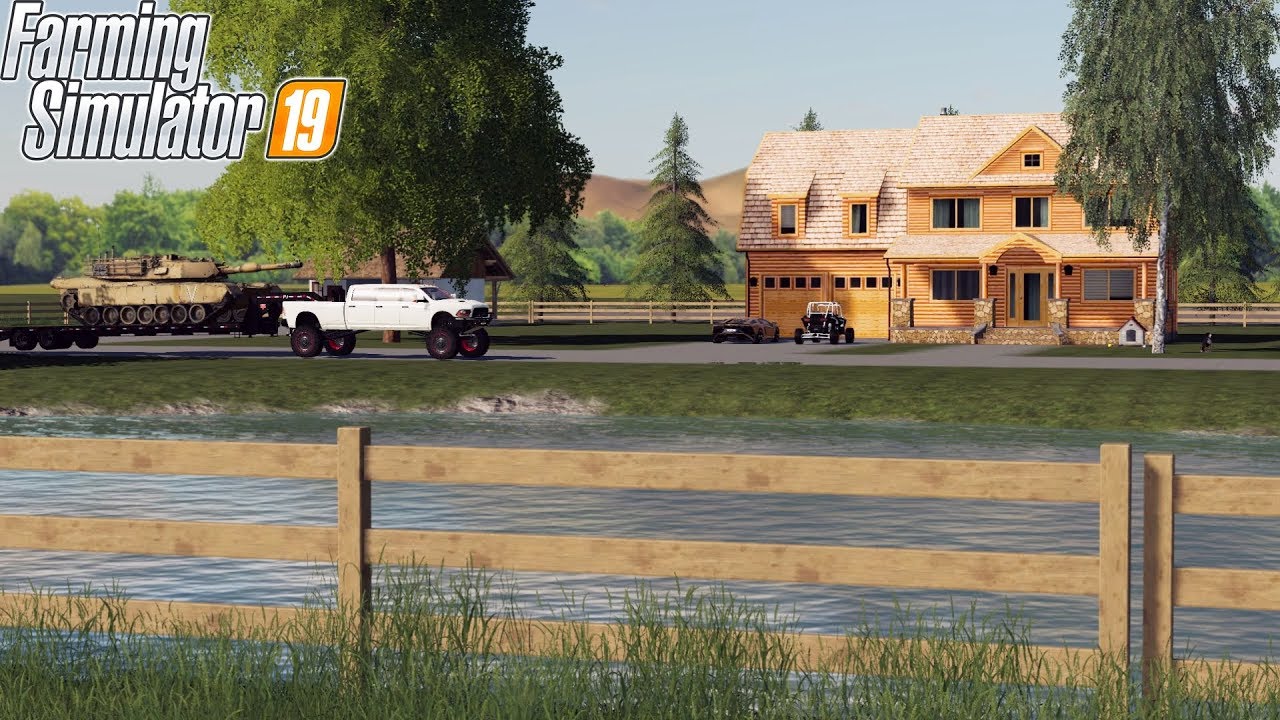 MILLION DOLLAR LOG HOUSE | HOUSE BUILD #2 | FARMING SIMULATOR 2019 ...