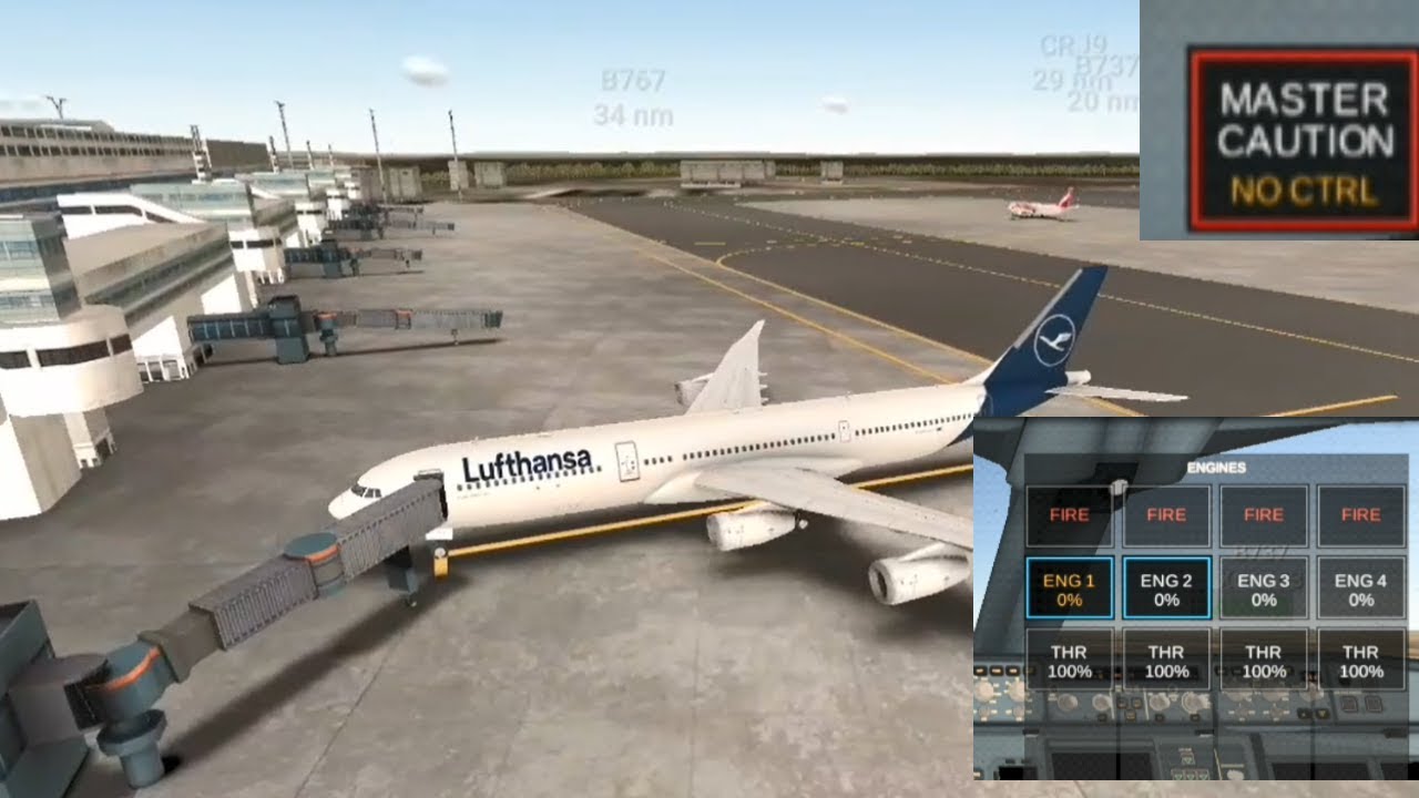 Lufthansa A340 Engine Auto Shutdown after takeoff! Emergency landing ...