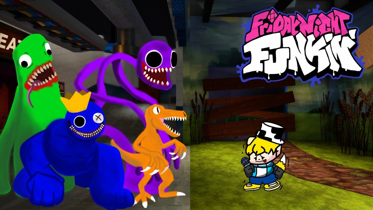 [FNF] rainbow friends mod - YouTube