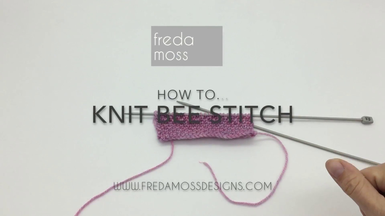 Short story: how to knit Bee stitch - YouTube