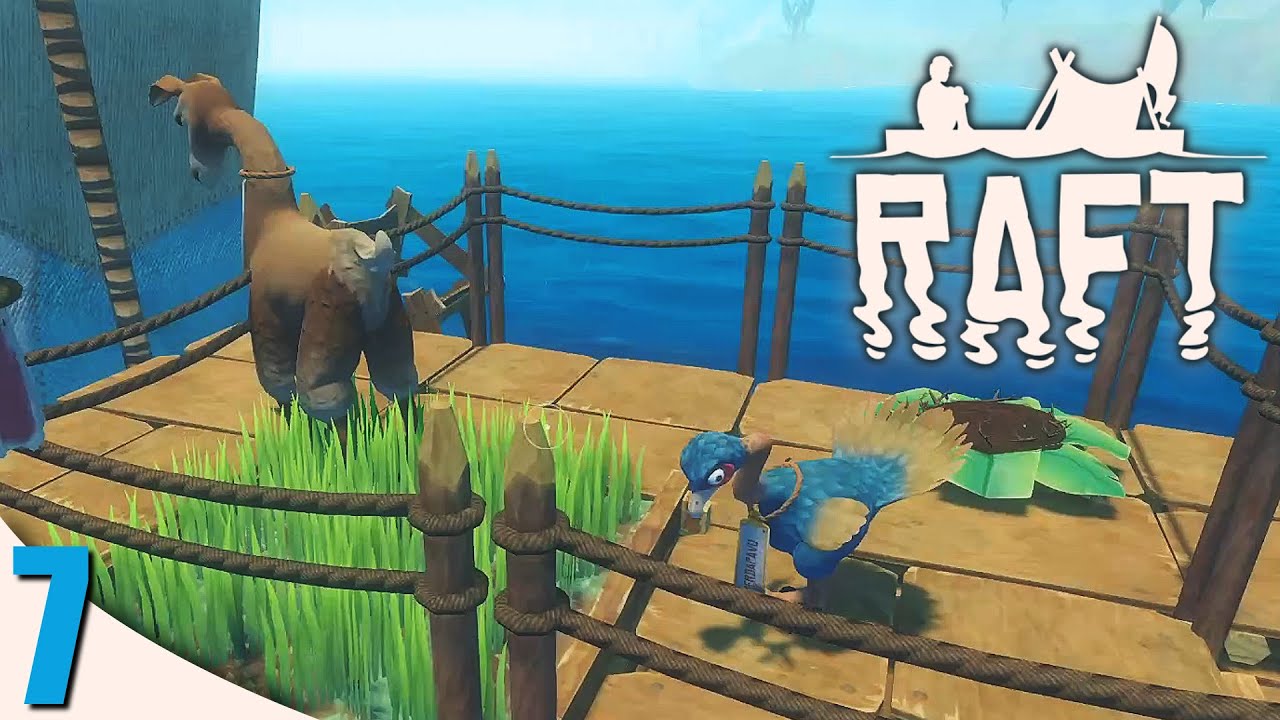 ADOPTAMOS ANIMALES A LA FUERZA - RAFT : EPISODIO 1 #7 | Gameplay ...