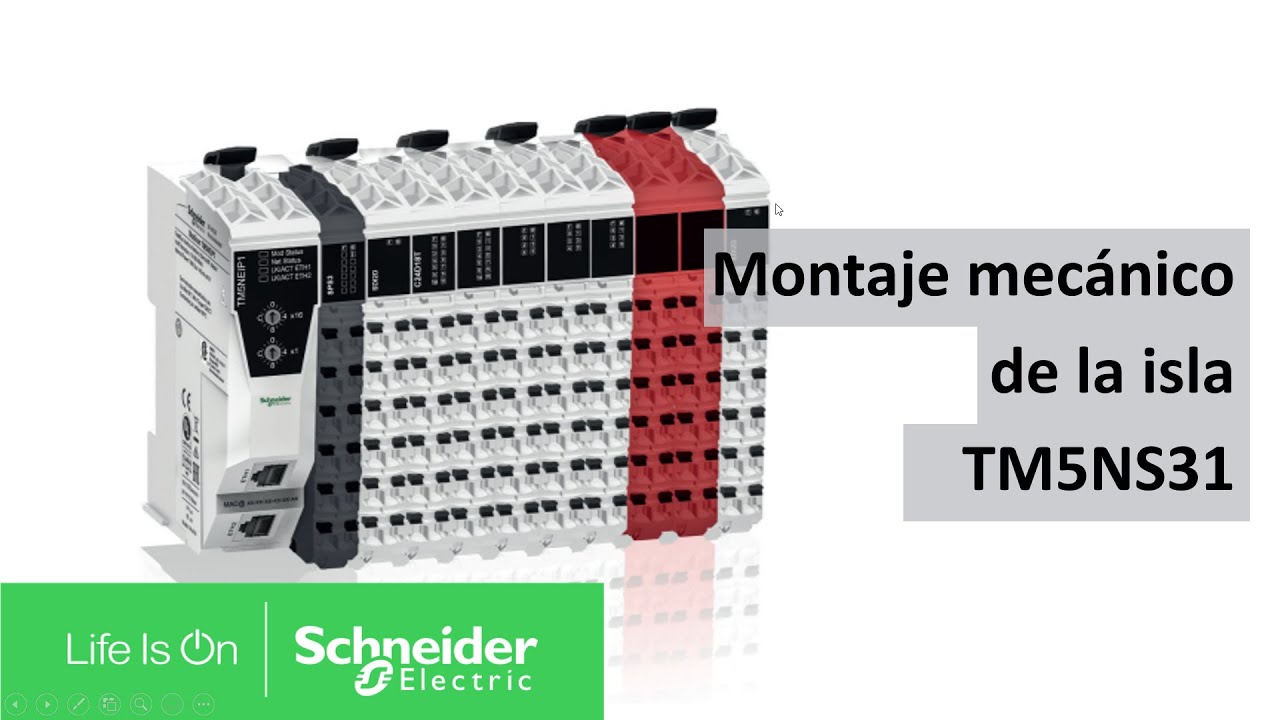 Montaje mecánico de isla TM5NS31 - YouTube