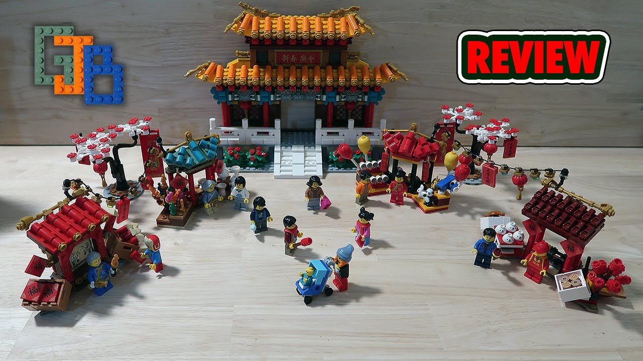 LEGO Chinese New Year Temple Fair review and thoughts (80105) - YouTube