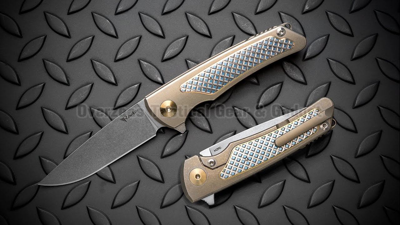 Reate Knives Wave Frame Lock Knife Titanium (3.375" Stonewash) M390 ...