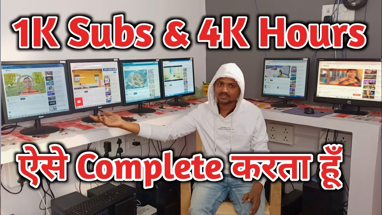 Complete 4000 Hours Watchtime & 1000 Subscribers || in 15 Days || 2022 ...
