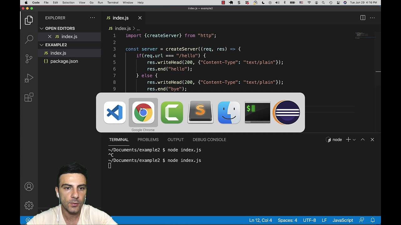 Nodejs մոդուլ Youtube
