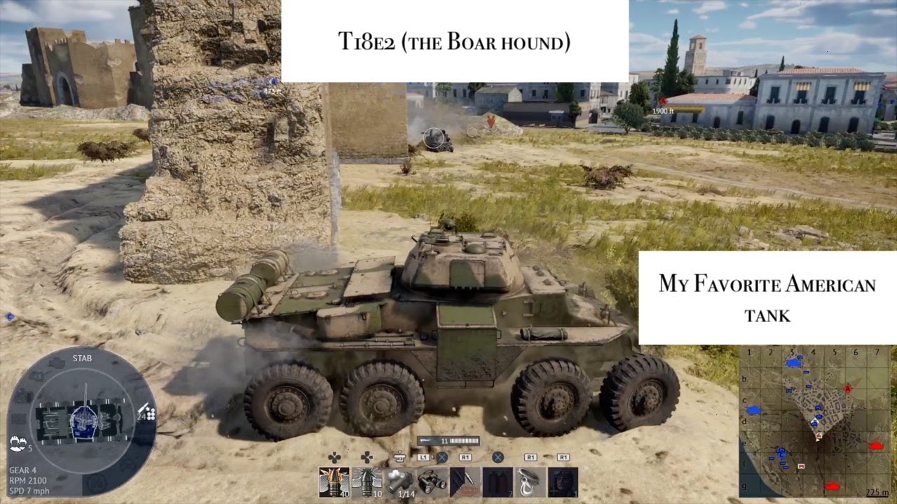 T18e2 (Boar hound) my favorite American tank of the entire tree - YouTube