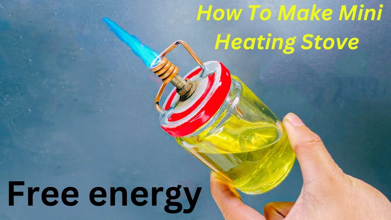 we make a mini heating stove free energy stove - YouTube