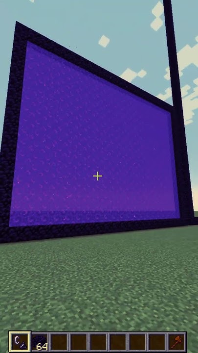 How to Build a Big Nether Portal in Minecraft #shorts - YouTube
