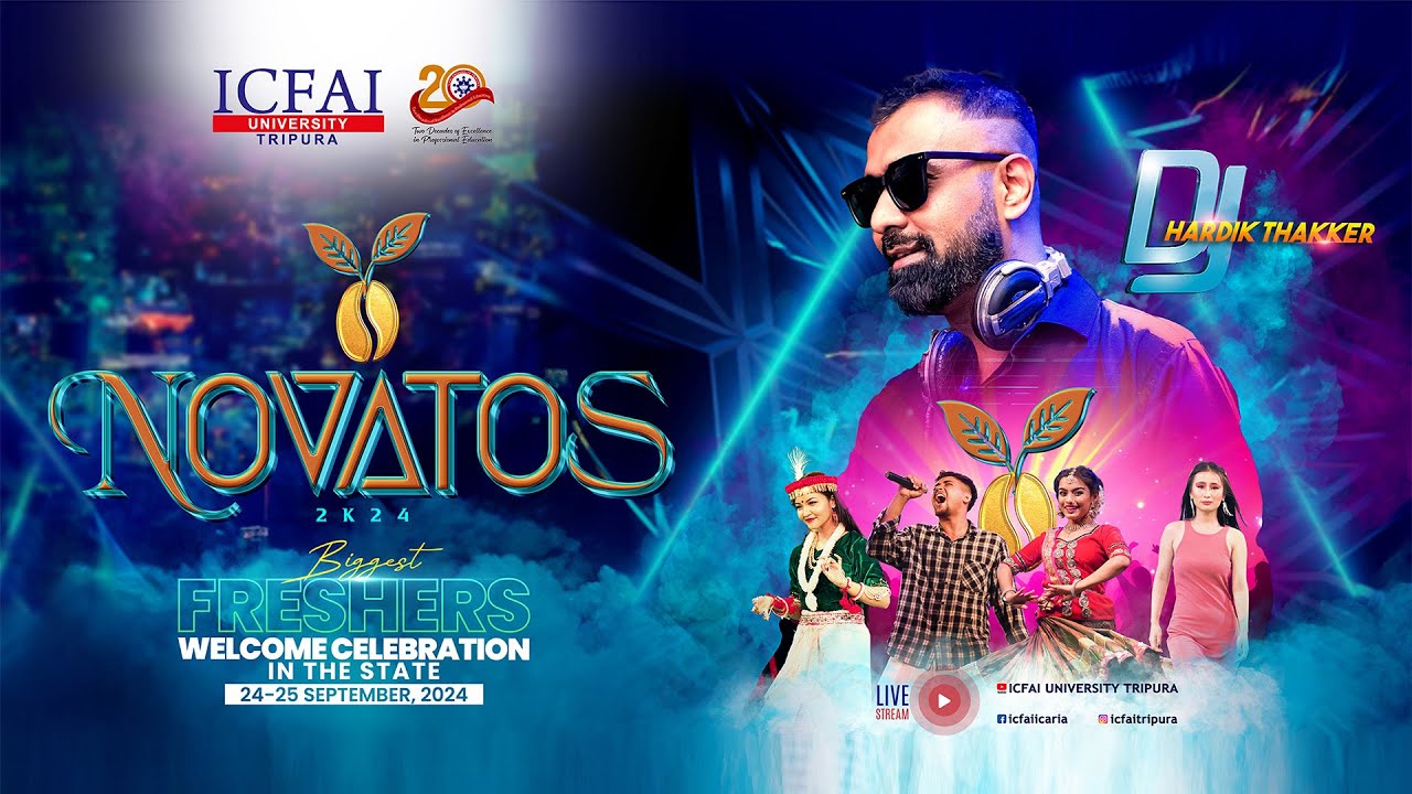 DJ Hardik is set to light up the stage at NOVATOS 2k24 || The Biggest ...