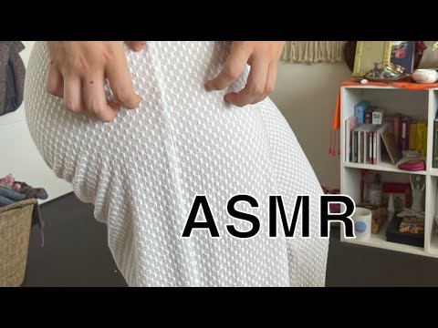 ASMR fabric scratching, build up tapping + scratching around OUR ROOM - YouTube
