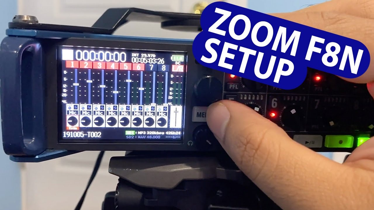 Setting up the Zoom F8N for Live Mixing and Recording - YouTube