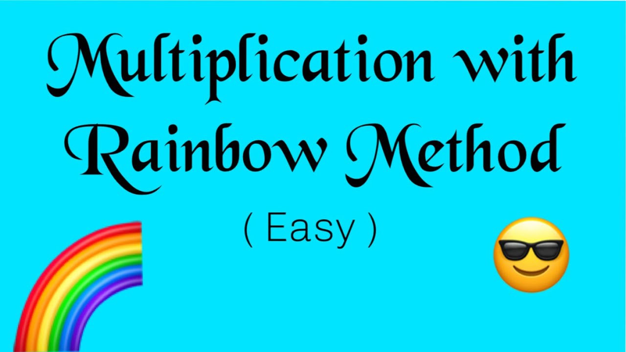 Multiplication with Rainbow Method | Rashi Salvi | Deven Salvi | Vedic ...