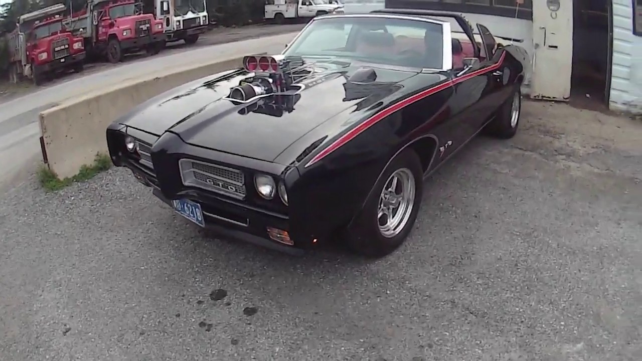 Pontiac GTO 69' with a 502 ic 671 blower - YouTube
