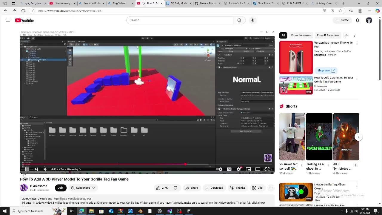 Building my unity game pt 2 - YouTube