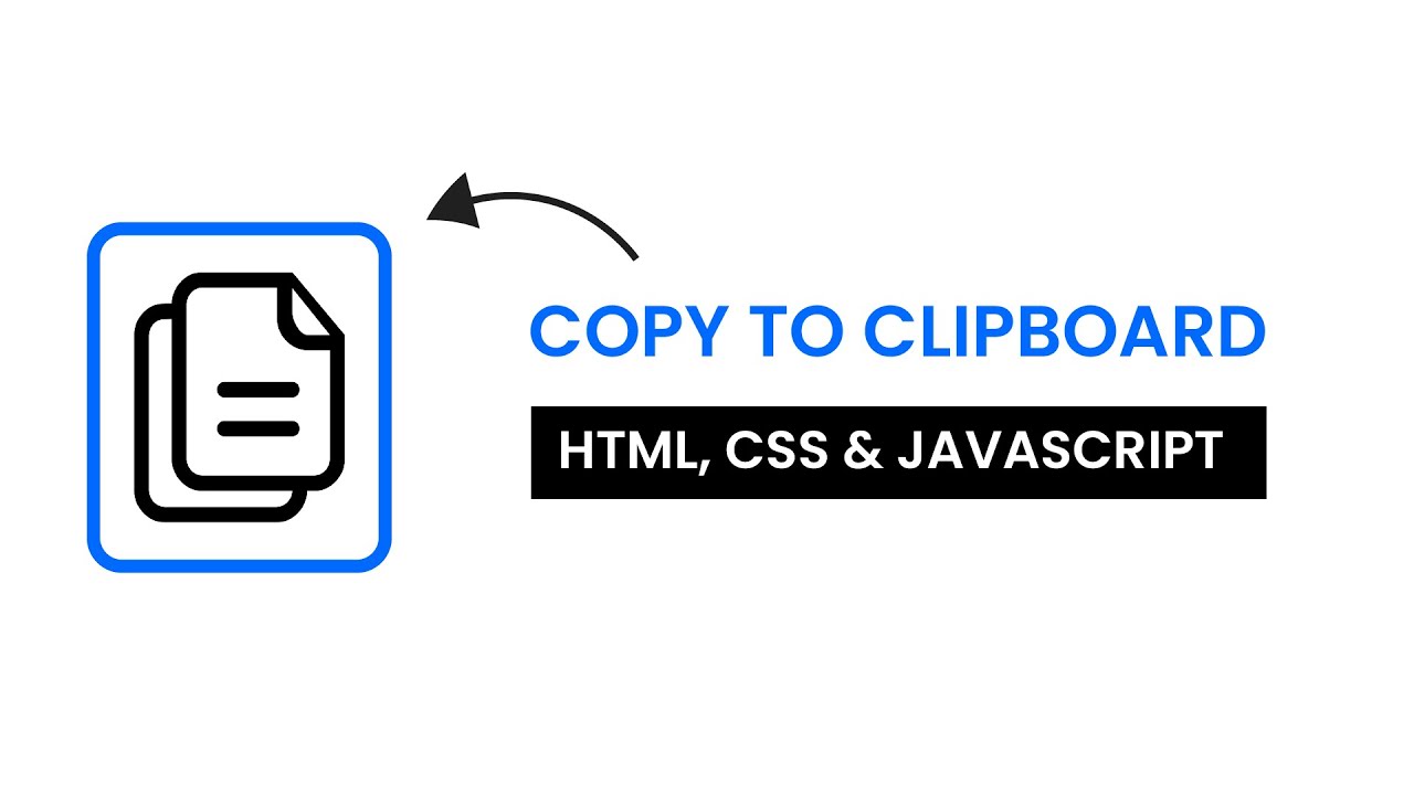 Copy To Clipboard | Javascript - YouTube