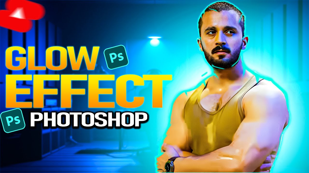 how to creat glow effect in photoshop / Glow effect for thumbnail - YouTube