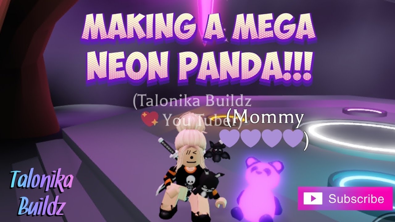 🐼 Making a MEGA Neon Panda in Roblox Adopt Me!!! - YouTube