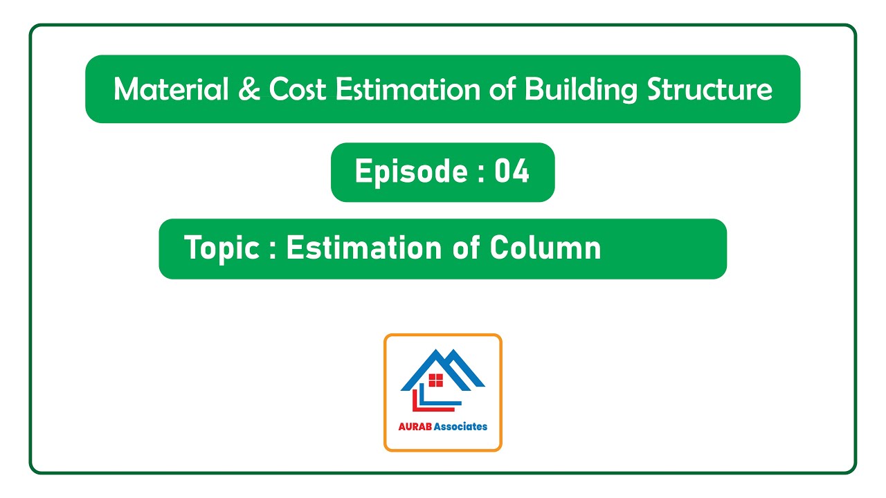Estimation of Column II Material & Cost Estimation - YouTube