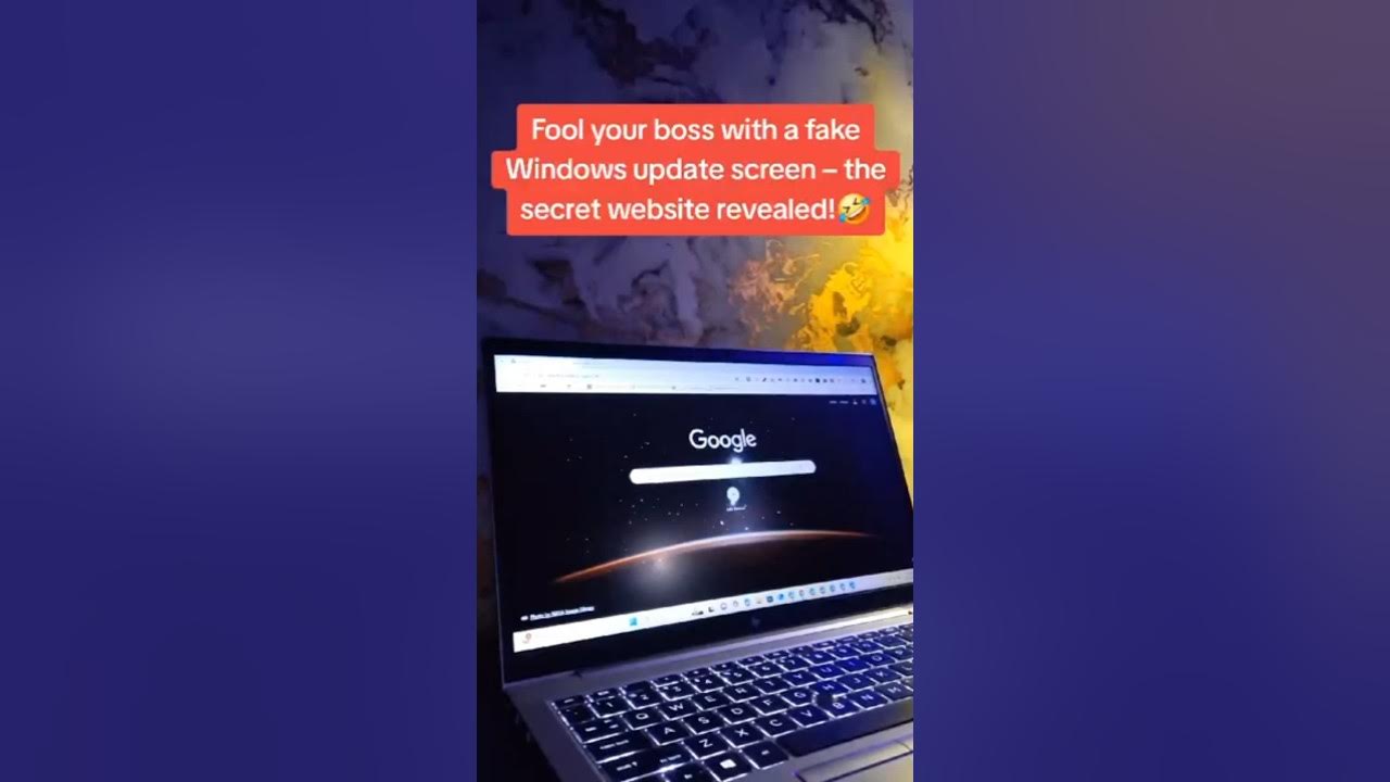 Fool your boss with a fake Windows update screen🤣 – secret website ...