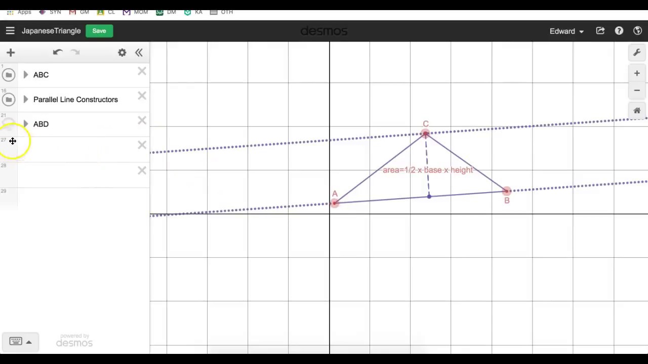 Japan Triangle Area Lesson Plan - YouTube