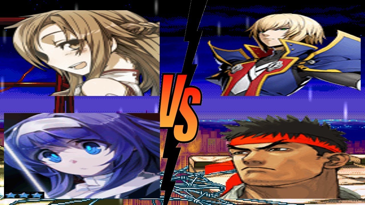 MO Pedido MUGEN #11: Asuna & Orie Ballardiae vs Jin Kisaragi & SF3 Ryu ...