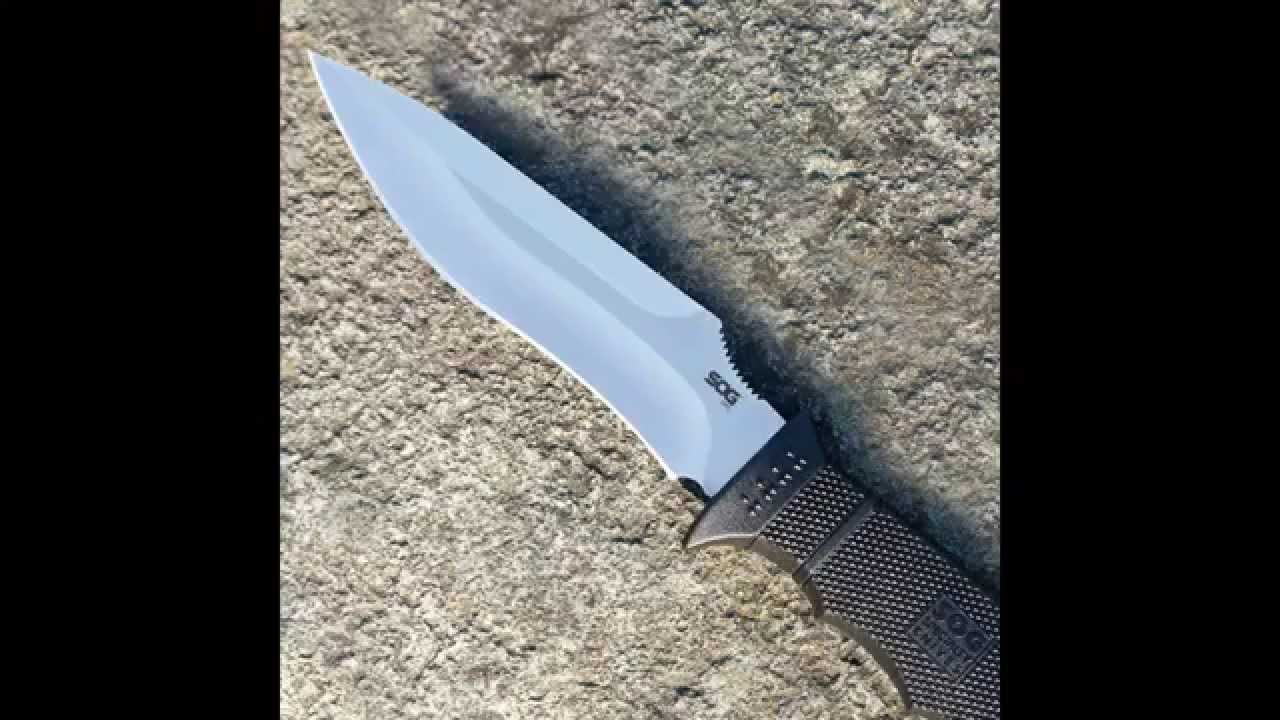 SOG M40K-CP Ops Sleek & Compact Tactical Drop Point Fixed with Hard ...