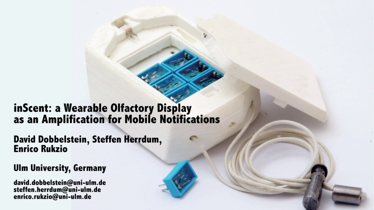 inScent: a Wearable Olfactory Display as an Amplification for Mobile ...