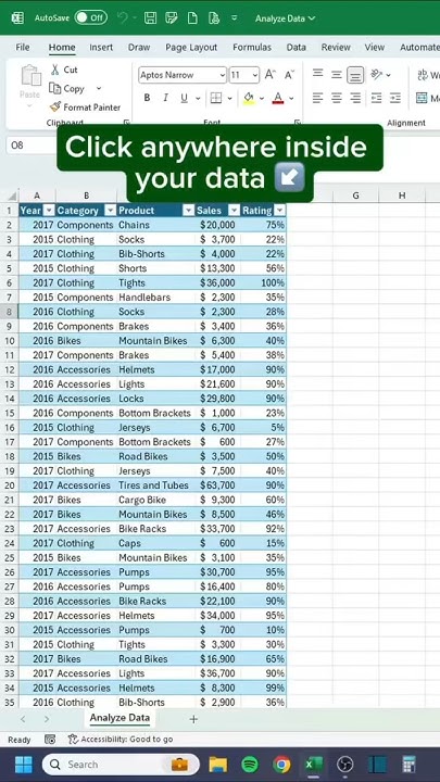 Analyze Data In Excel‼️ Excel Exceltips Smartexcel Facts Exceltech