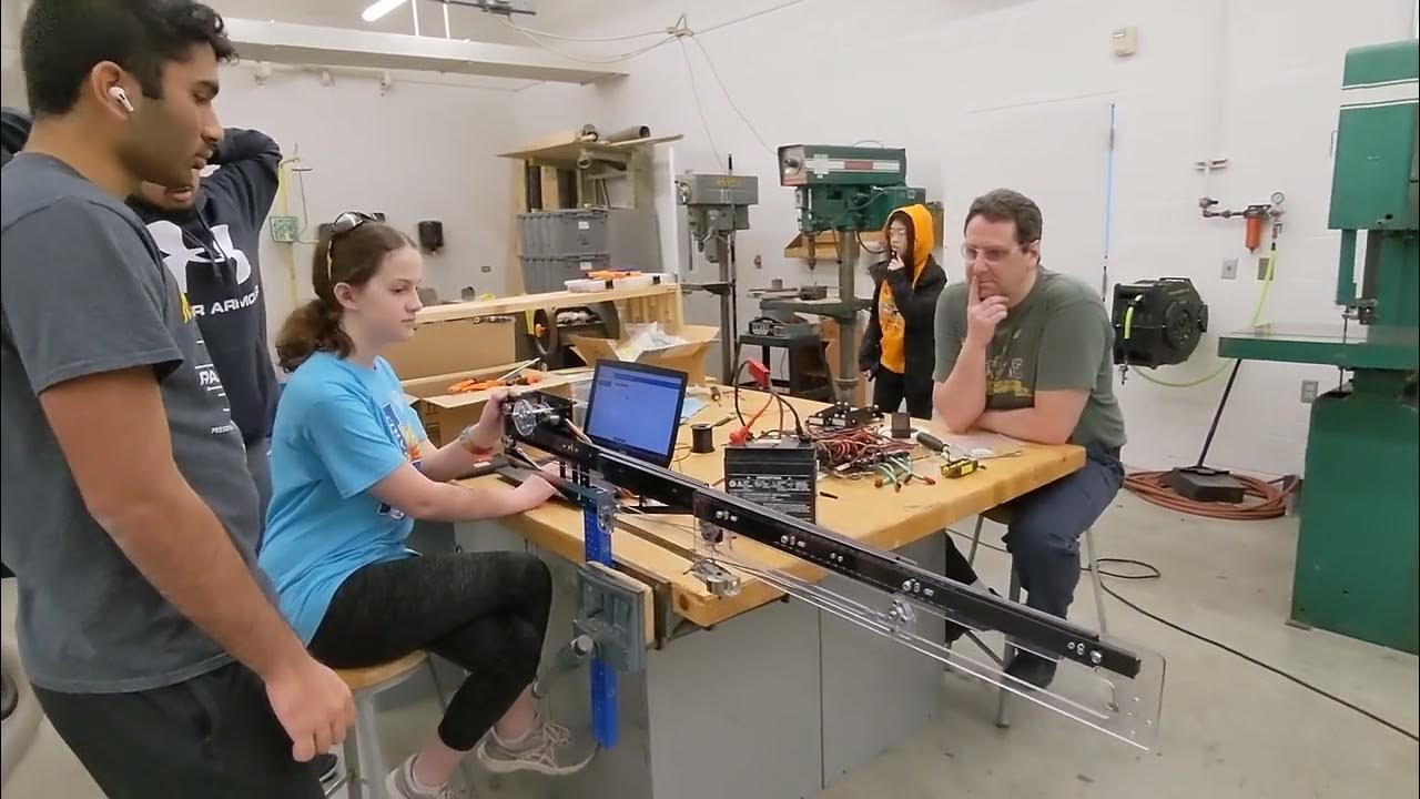 FRC 226 Linear slide motor testing, 2/11/2023 - YouTube