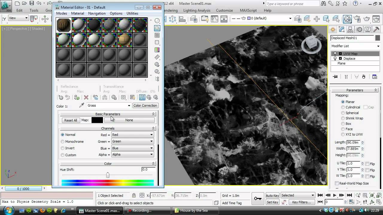 Create a landscape from map data in 3ds Max (8 of 12) - YouTube