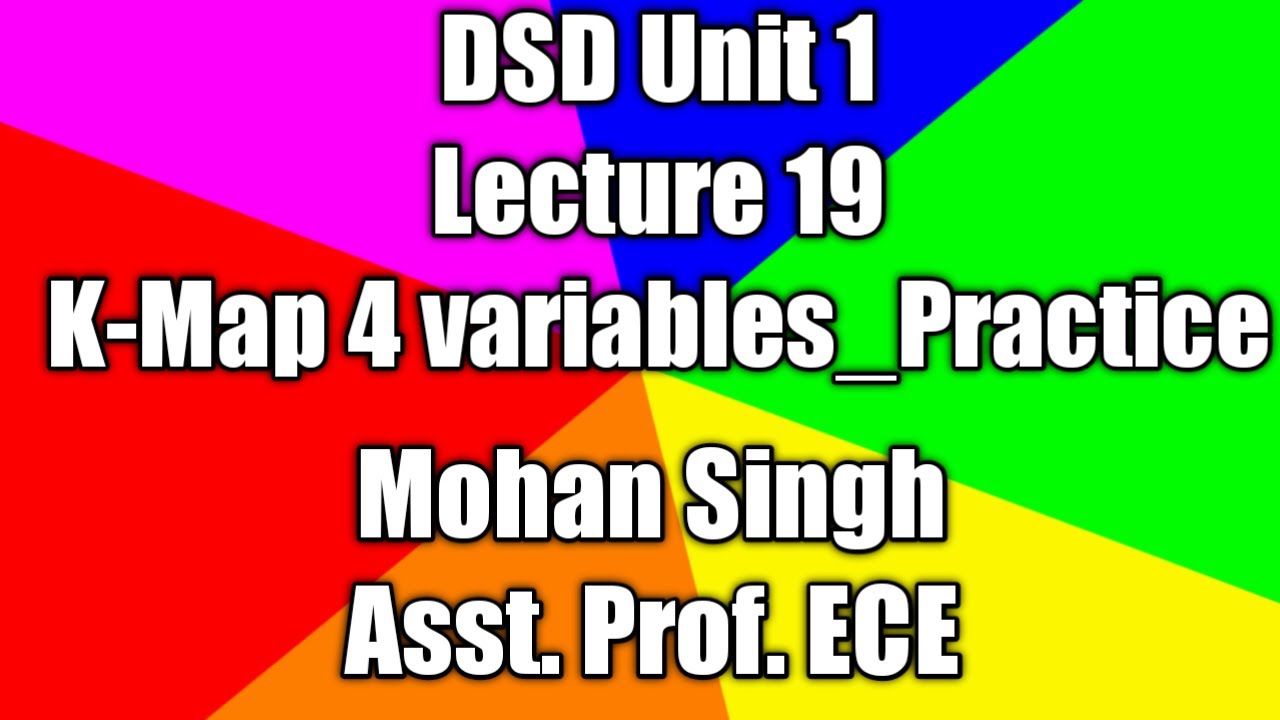 DSD L19 K-Map 4 Variables_Practice - YouTube