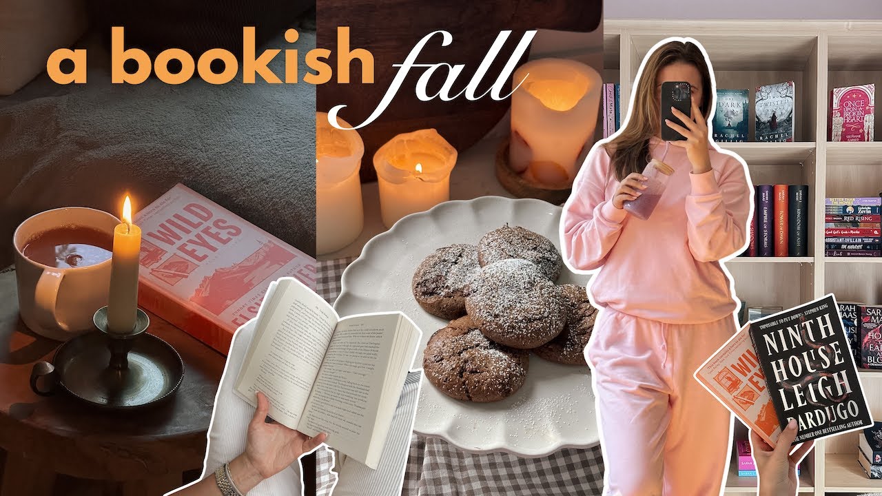 bookish vlog (autumn edition)🕯️🍂 mood reading, journal updates & fall ...