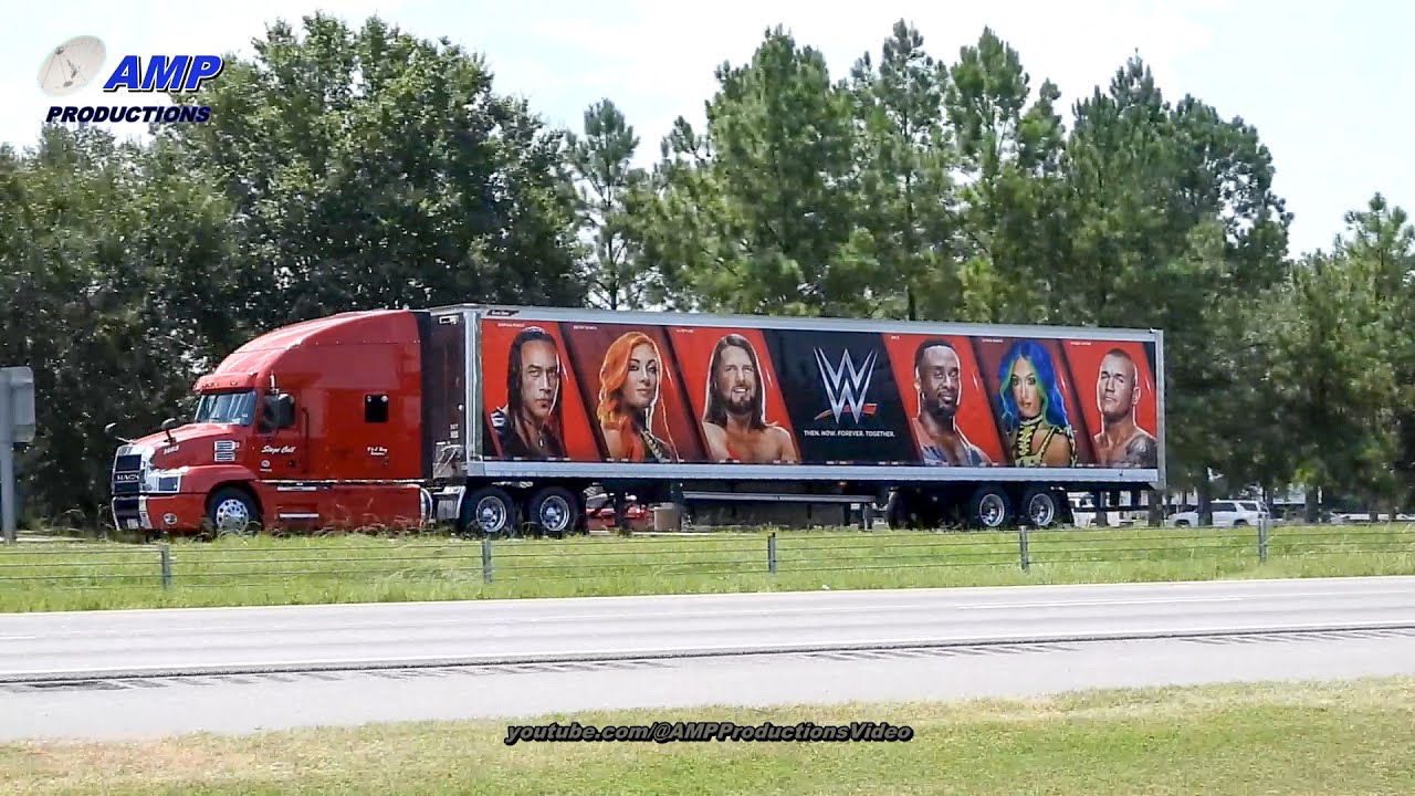 Red Mack WWE Wrestlers | Truck Spotting 81924 - YouTube