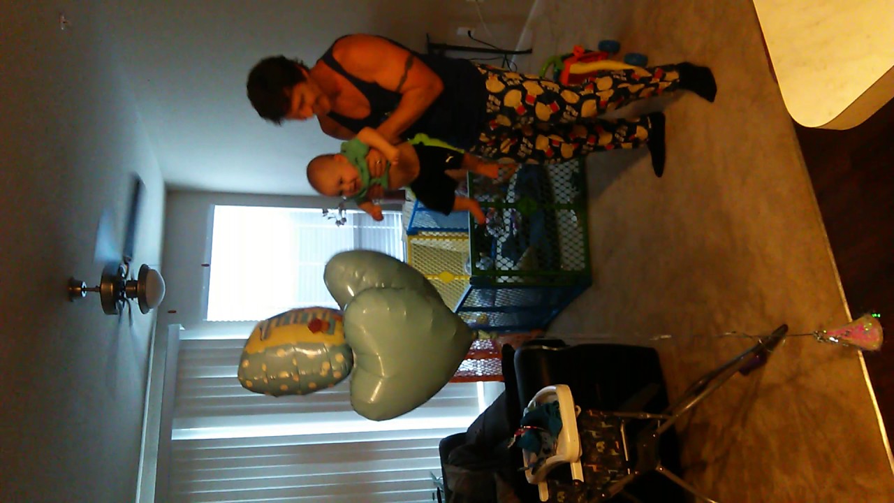 Beating up balloons - YouTube