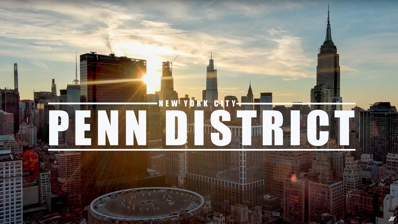 Drone Penn District, NYC - YouTube