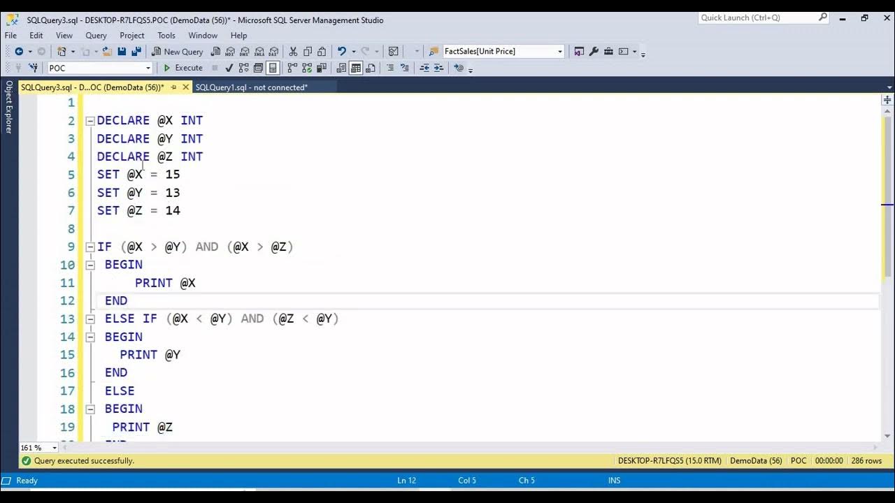 104.How to find the Highest Value in the given variables in SQL Server || Telugu - YouTube