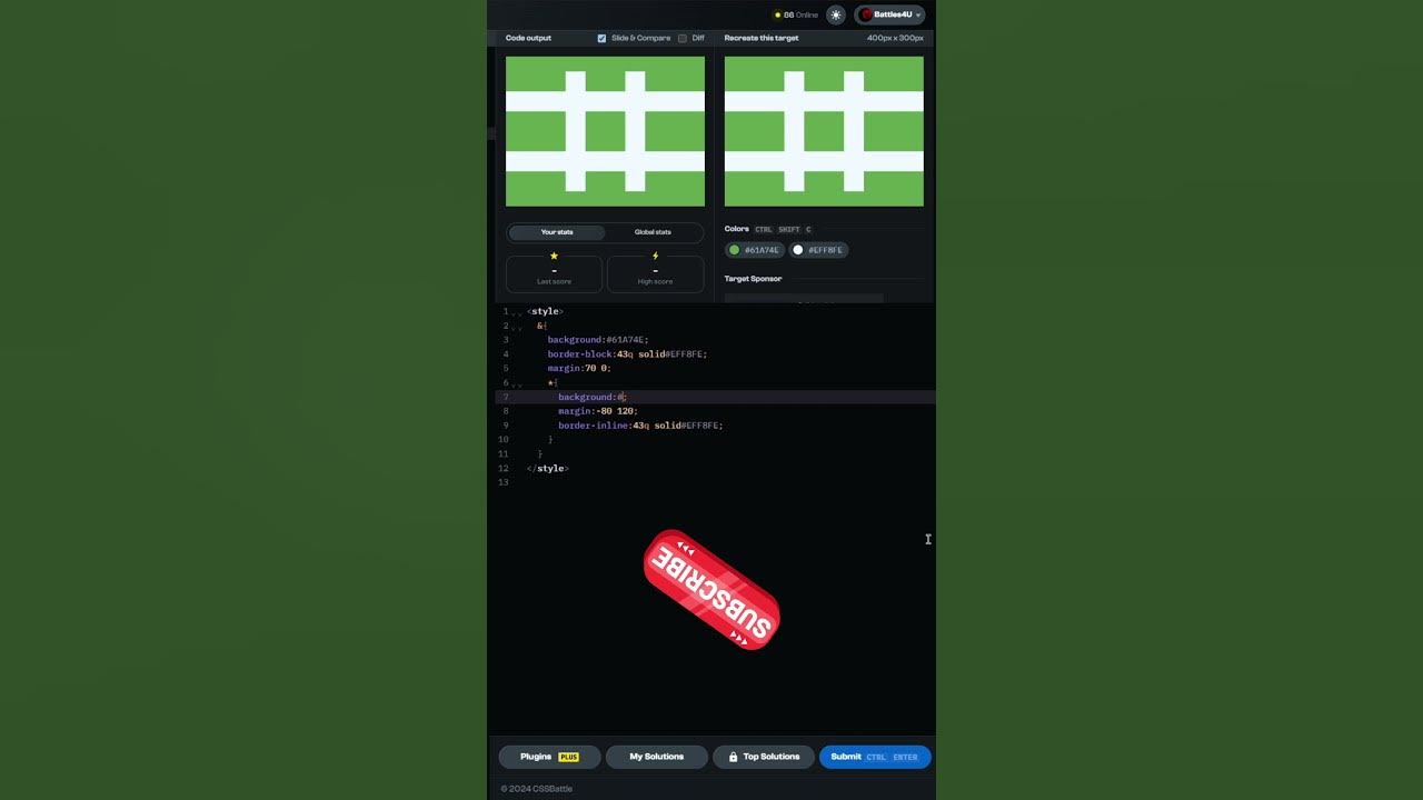 27/12/2024 - CSS battle - Daily Challenge Solution - 100% Match | #html #css #cssbattle - YouTube