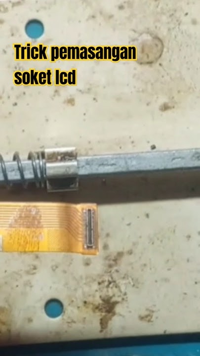 Trick pemasangan soket lcd#servishppemula #smartphone #technology - YouTube