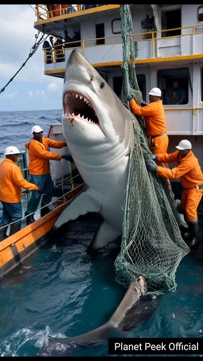 Shark Fishing at Sea#Fishermen's Work#Marine Fishing#Fishermen's Operation#Shark Catching - YouTube