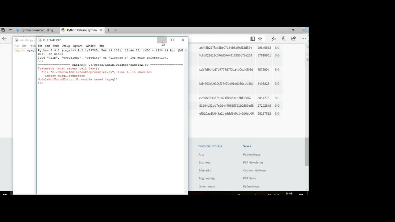 [SOLVED]MySQL ModuleNotFoundError, PIP is not recognized as an internal ...