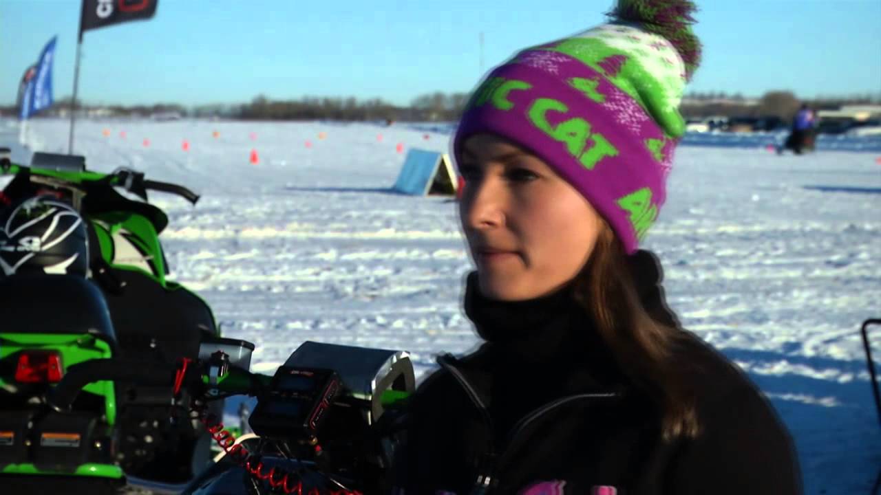 Jennifer O'Connor Competes at Wetaskiwin Snow Drags 2014 - YouTube