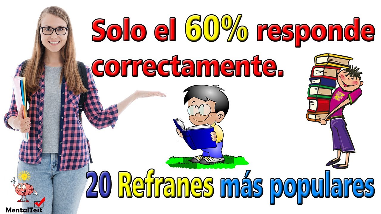 ¿Cuánto sabes de refranes? | ¿sabes completar estos refranes? | Test de ...