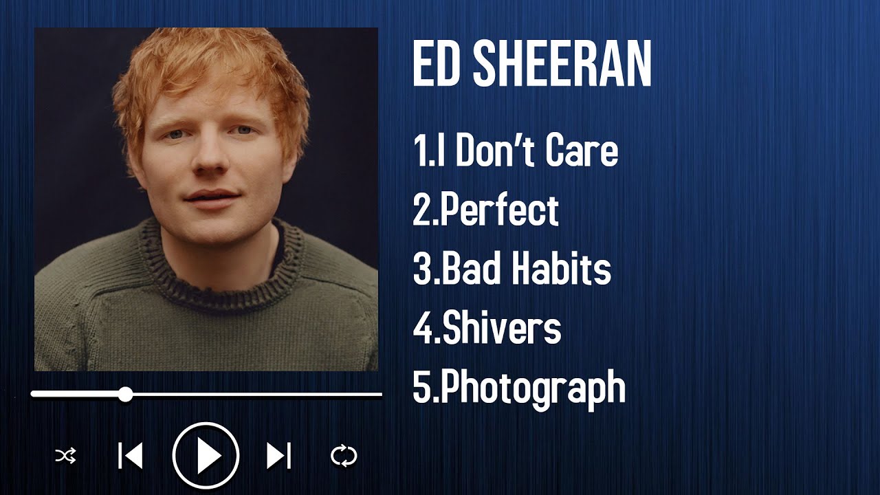 Essential 2025 Songs by Ed Sheeran Perfect Mix for Fans of All Ages ...