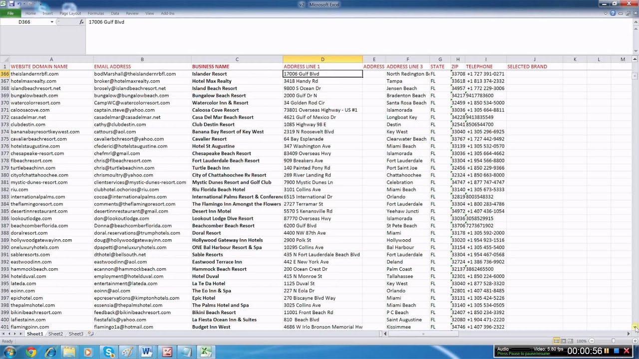 Hotels Email Mailing List - 2019 - YouTube
