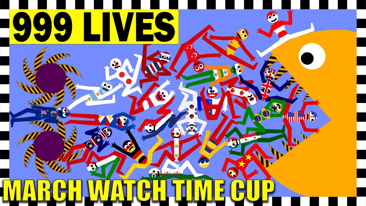 999 LIVES - March Watch Time Cup 2022 - Algodoo - YouTube