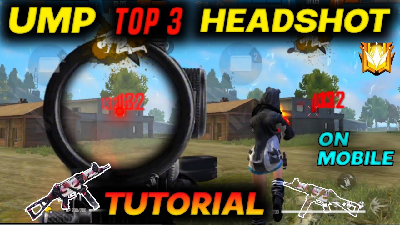 TUTORIAL UMP Auto headshot | Auto headshot without DPI | UMP In Scope Jump Headshot trick - YouTube