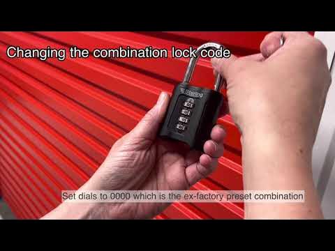 How to set up a combination lock - YouTube