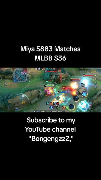 Miya 5883 Matches MLBB S36 #mobilelegends - YouTube