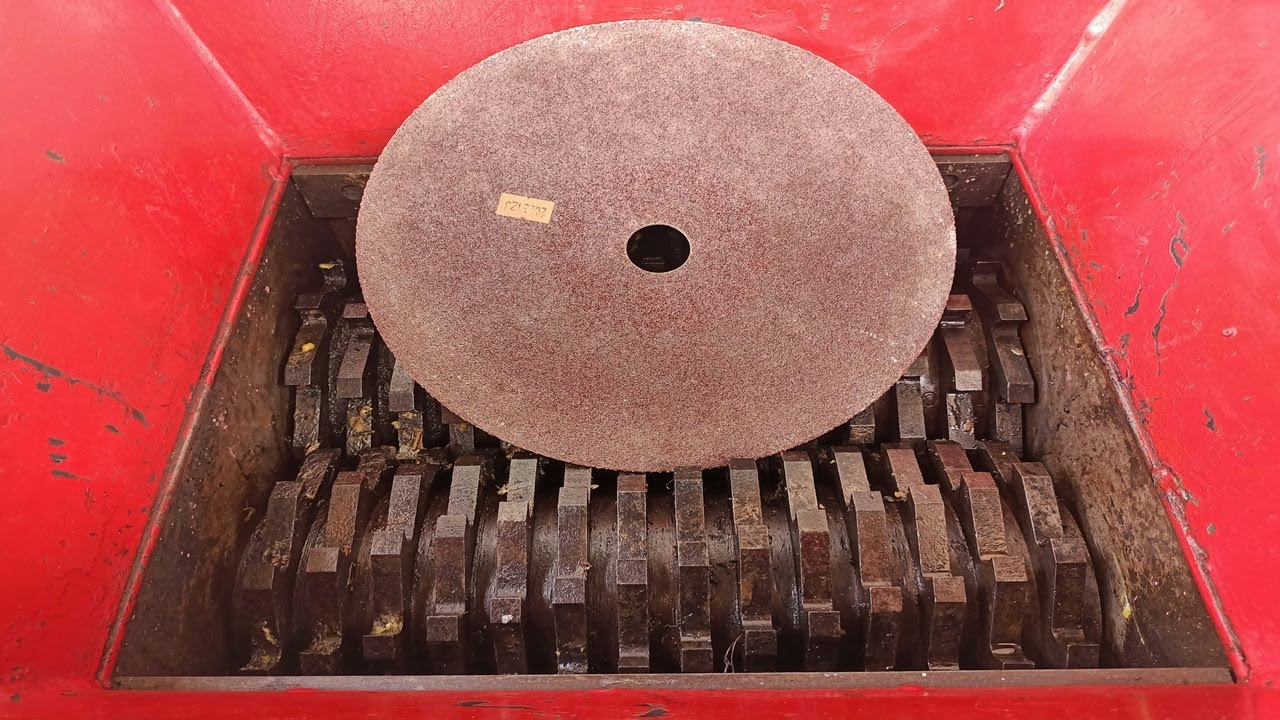 12 inch Resin Bond Grinding Wheel vs Shredder | Modern Shredder Machine ...